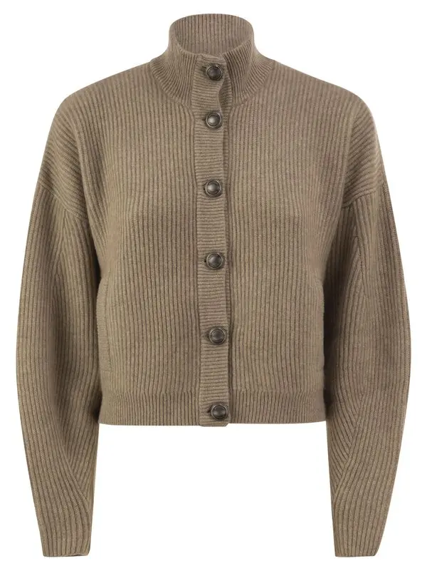 Brunello Cucinelli Pure Cashmere English Rib Cardigan - Multicolor