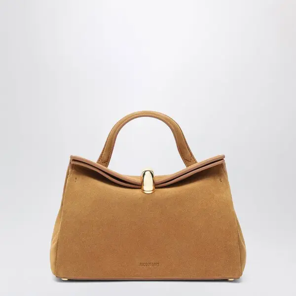 Jacquemus Le Petit Valérie Suede Calf Leather Handbag - White
