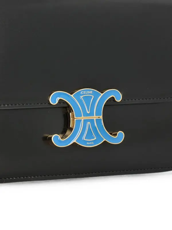 Celine Triomphe Leather Shoulder Bag - Multicolor