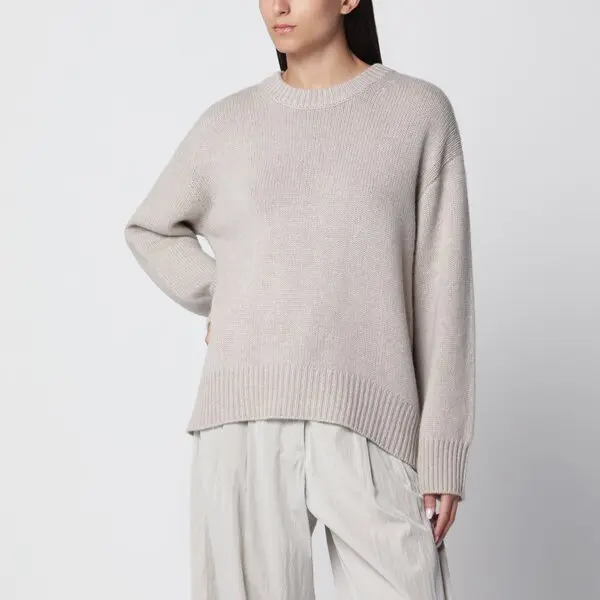 LISA YANG Noor Crewneck Sweater In Cashmere - Cream