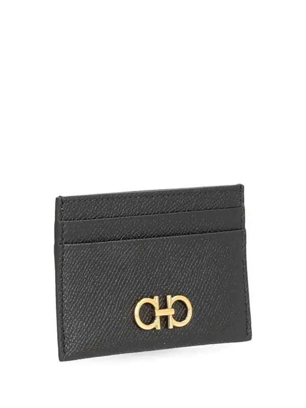 FERRAGAMO Gancini Card Holder - Black