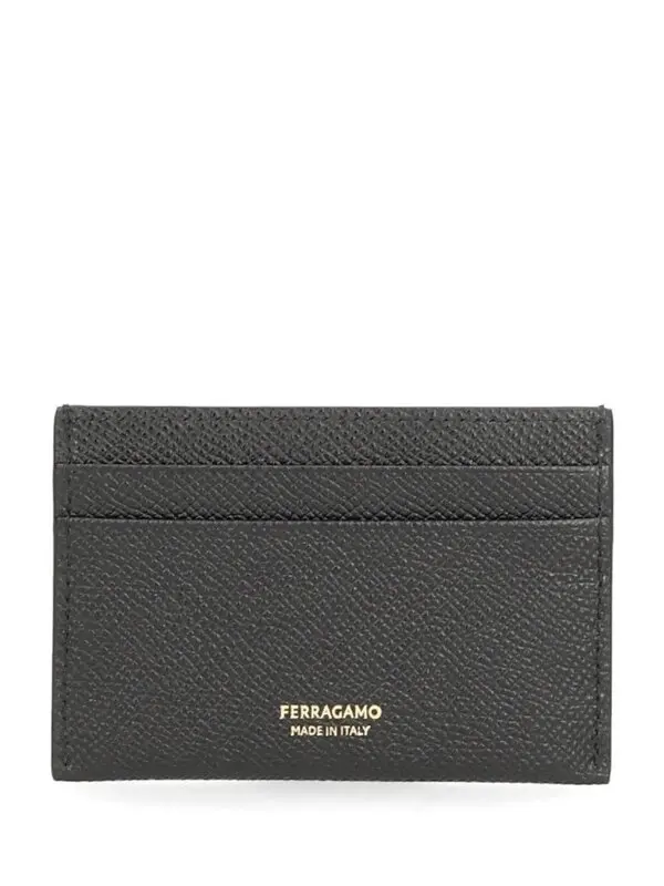 FERRAGAMO Gancini Card Holder - Black