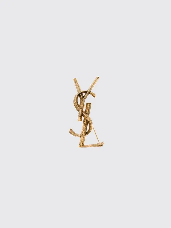 Saint Laurent Monogram Brooch - Multicolor