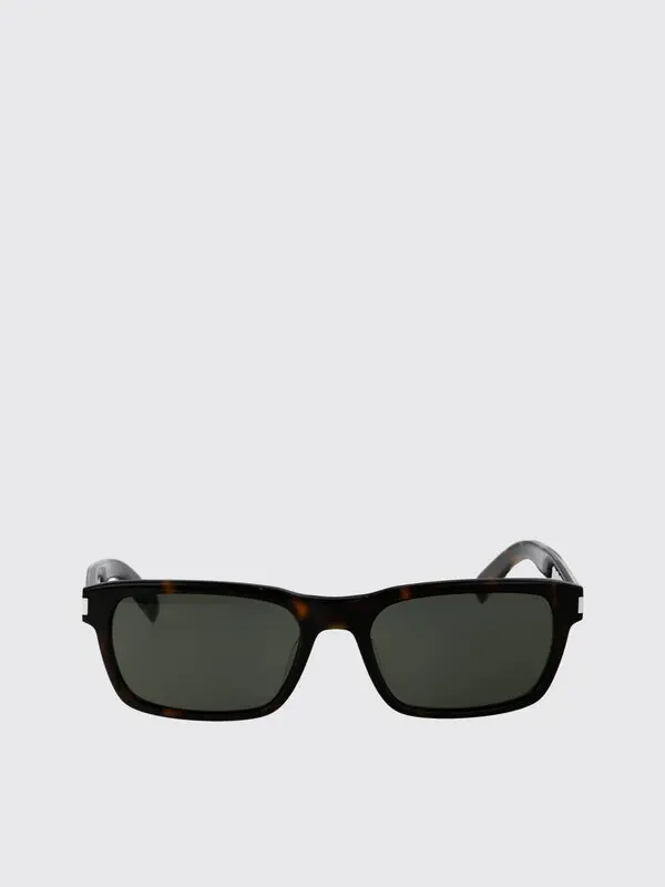 Saint Laurent Tortoiseshell Acetate Square Frame Sunglasses