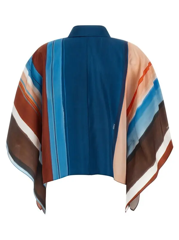 Fendi Venetian Stripes Silk Shirt - Multicolor