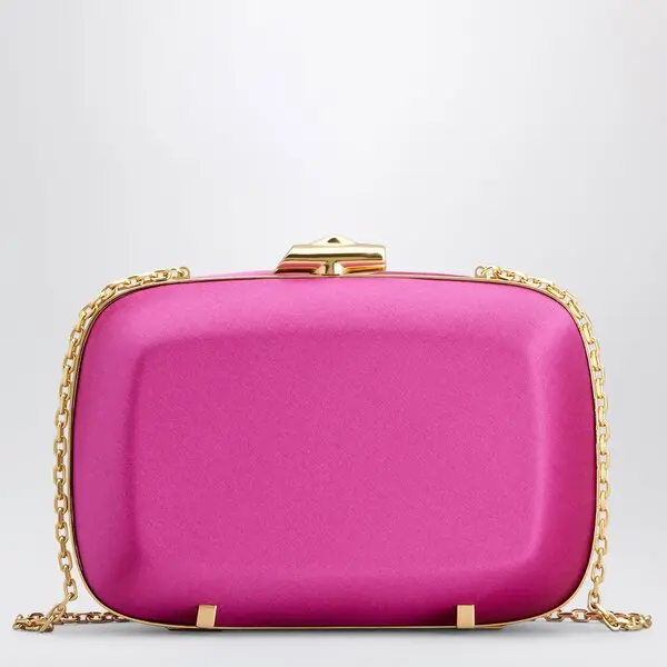 ROGER VIVIER Rose Vivier Clutch In Satin