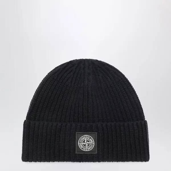 Stone Island Beanie With Compass Patch