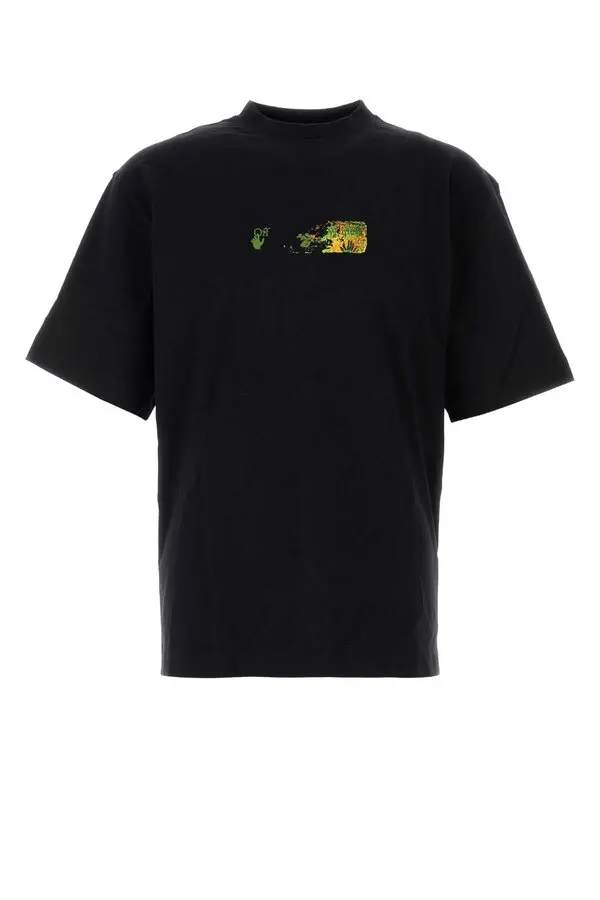 Off-White Cotton T-shirt - Black