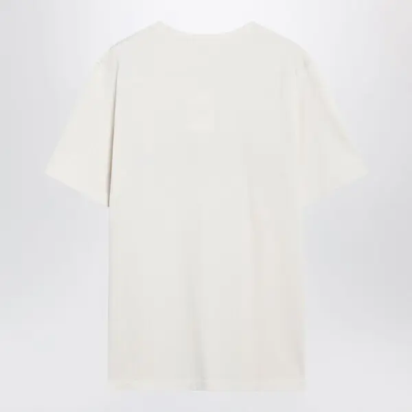 JW Anderson Circular T-shirt In Ecru Cotton