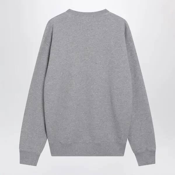 JW Anderson Grey Cotton Sweatshirt With Embroidered Logo
