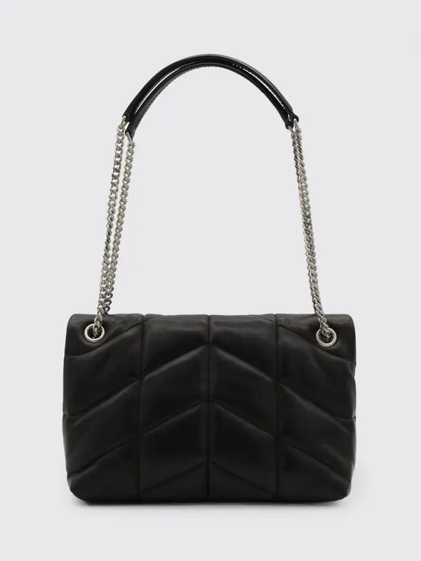 Saint Laurent Quilted Leather Shoulder Bag - Black