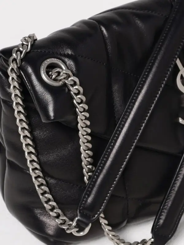 Saint Laurent Quilted Leather Shoulder Bag - Black