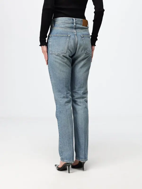 Saint Laurent Straight Leg Jeans - Blue