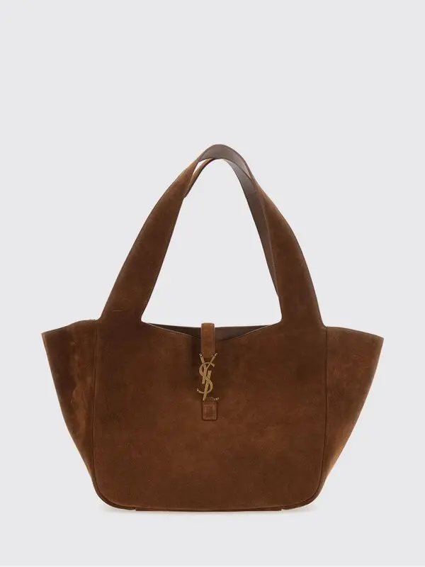 Saint Laurent Calfskin Shoulder Bag - Brown