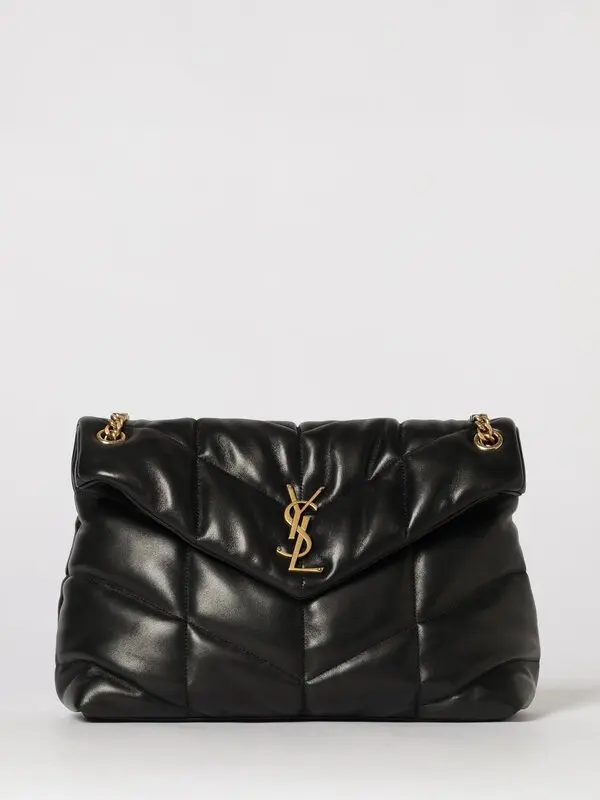 Saint Laurent Quilted Lambskin Shoulder Bag