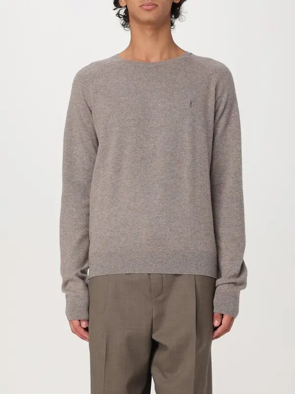 Saint Laurent Cashmere Crew Neck Sweater - Cream