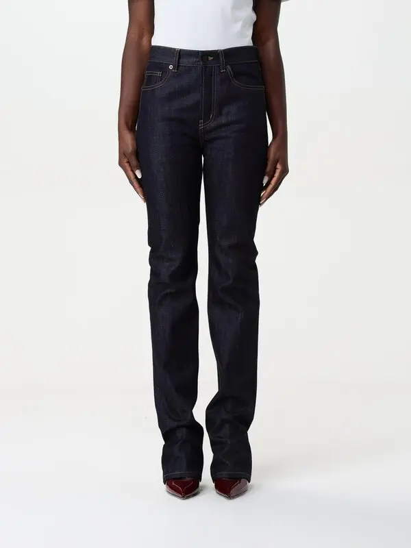Saint Laurent High-rise Straight Leg Jeans - Blue