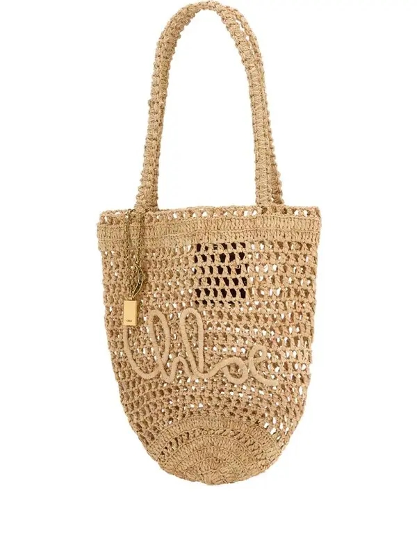 Chloé Raffia Tote Bag
