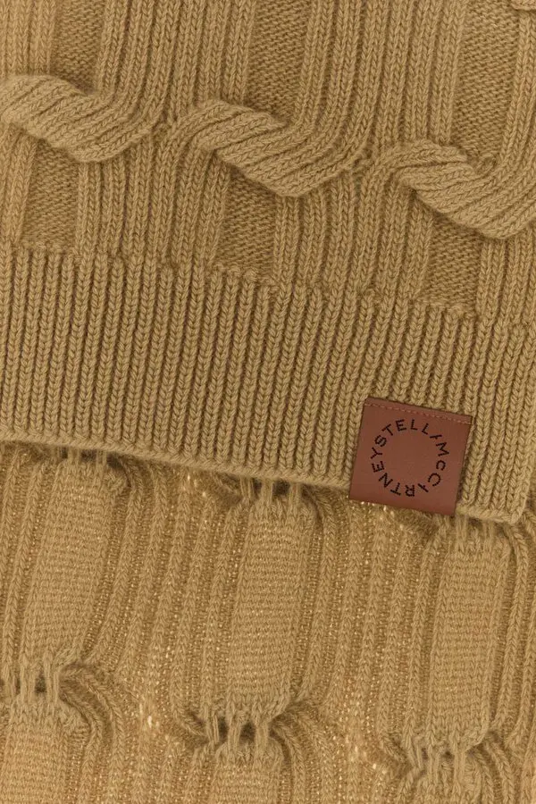 Stella McCartney Camel Wool Scarf