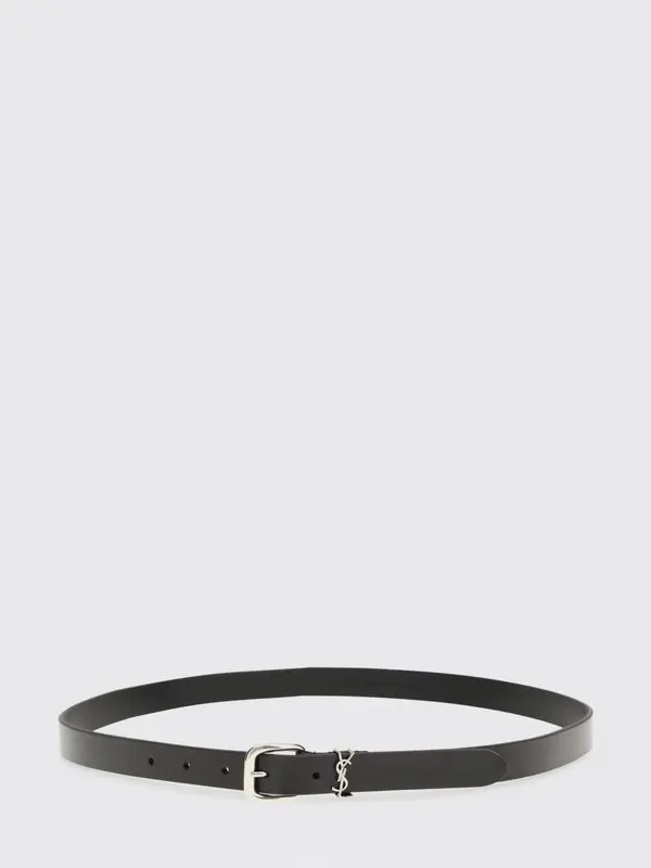 Saint Laurent Calf Leather Belt - Black