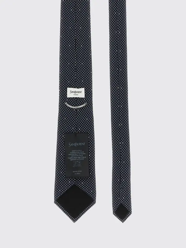 Saint Laurent Silk Neck Tie - Blue
