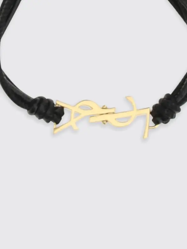 Saint Laurent Gold-tone Logo Bracelet