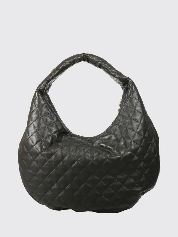 Saint Laurent Quilted Lambskin Shoulder Bag - Brown