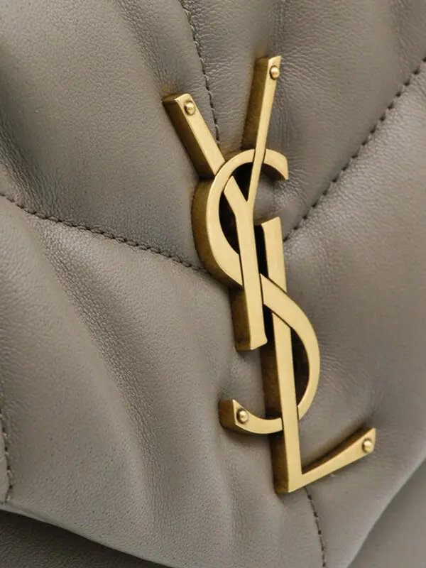 Saint Laurent Quilted Leather Shoulder Bag - Cream