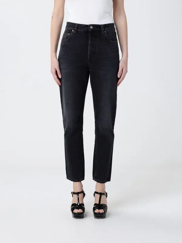 Saint Laurent Straight Leg Jeans - Black
