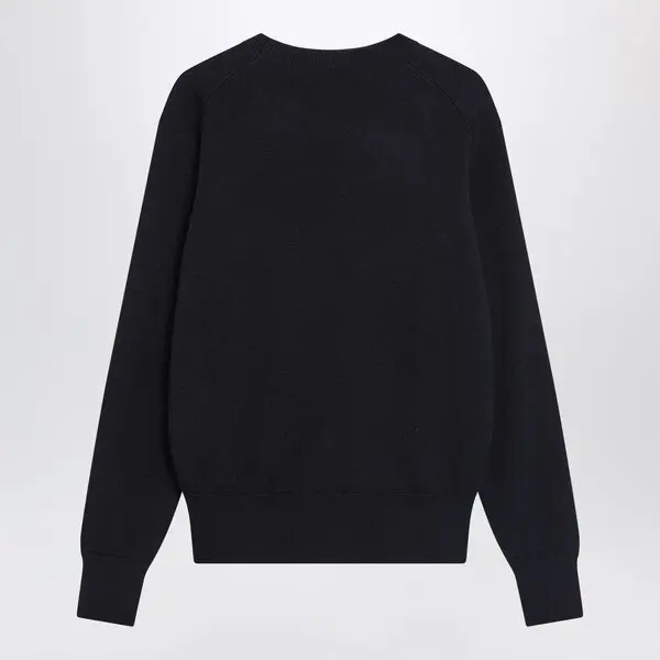 AMI Paris Navy De Coeur Sweater