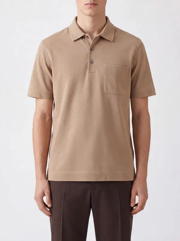 Zegna Polo Shirt Sand
