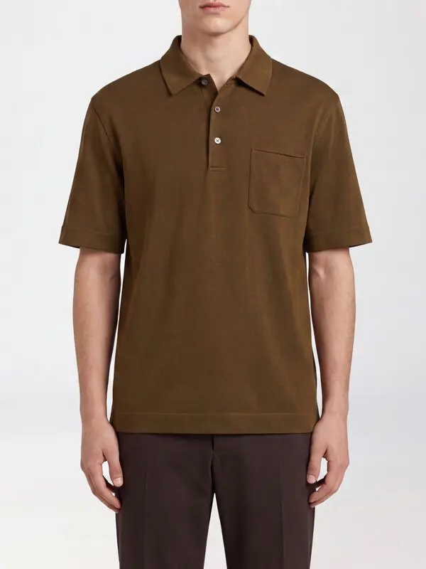 Zegna Polo Shirt Grass Green - Multicolor