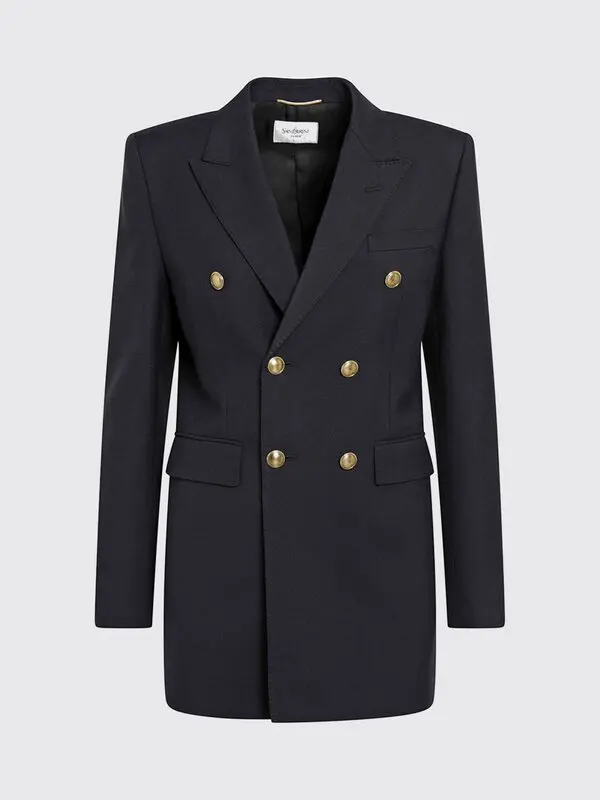 Saint Laurent Double Breasted Blazer - Multicolor