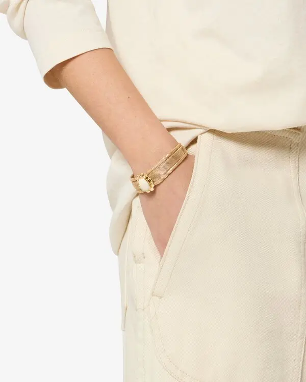 Isabel Marant Étoile Hanae Mesh Bracelet With Flower Detail - Ecru