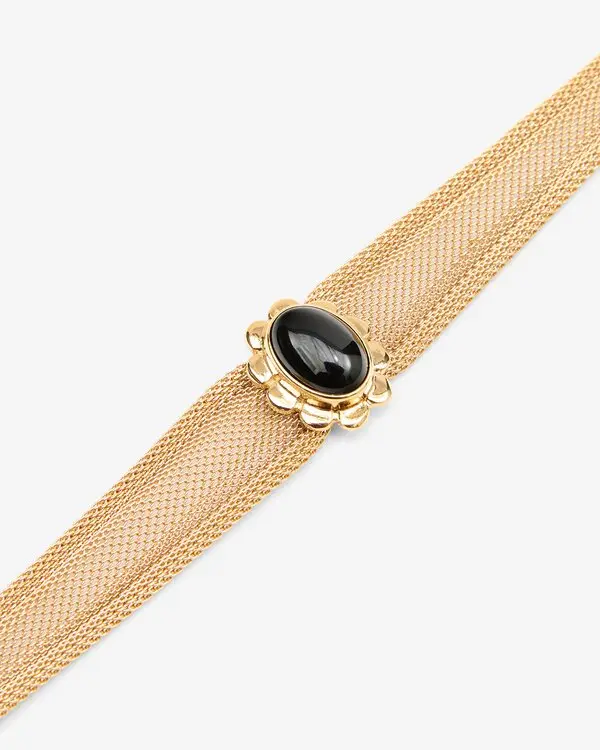 Isabel Marant Étoile Hanae Mesh Bracelet With Agate