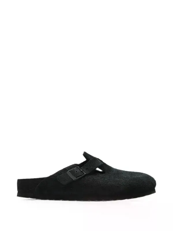 BIRKENSTOCK Boston Leather Clogs - Black