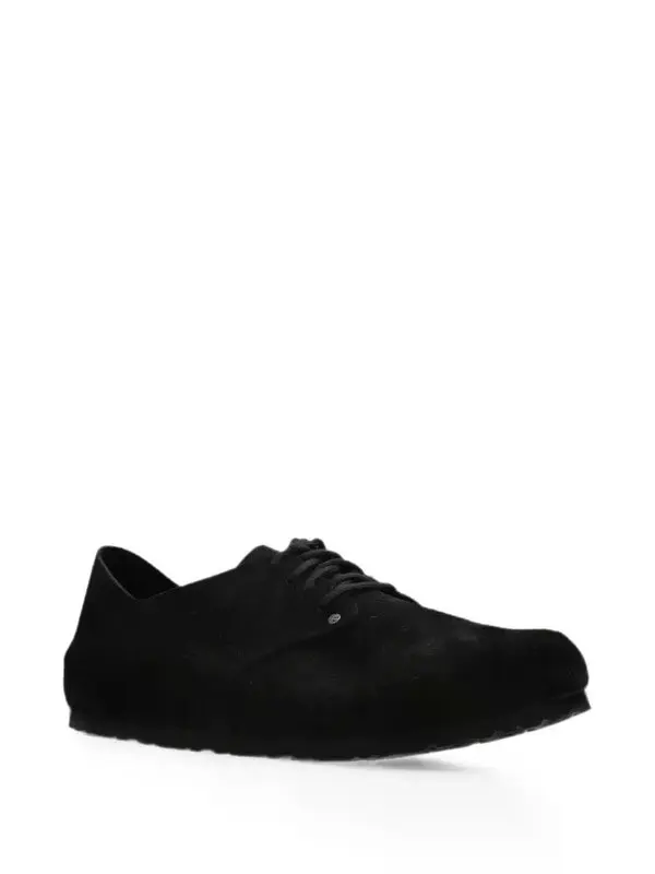 BIRKENSTOCK Maine Lace-up Suede Shoes - Black