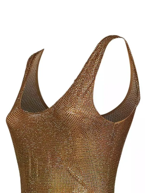 Giuseppe Di Morabito Crystal-embellished Draped Mini Dress