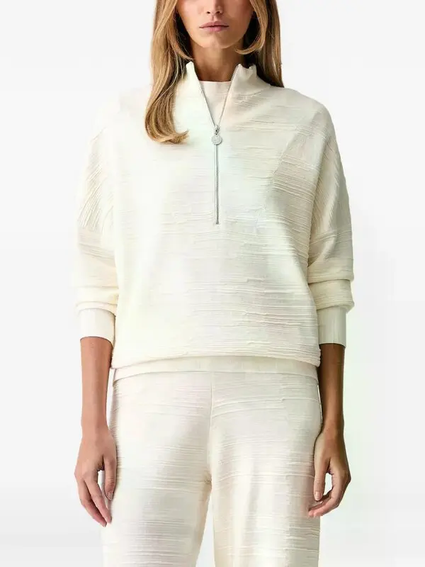 Joseph Ribkoff Textured Quarter-zip Sweatshirt