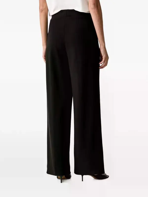 Joseph Ribkoff Logo Plaque Wide-leg Trousers