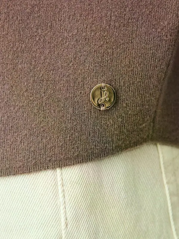 Joseph Ribkoff Button-up Ribbed Collar Sweater