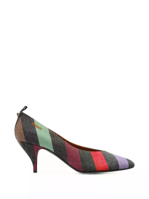Versace Tina Striped Pumps