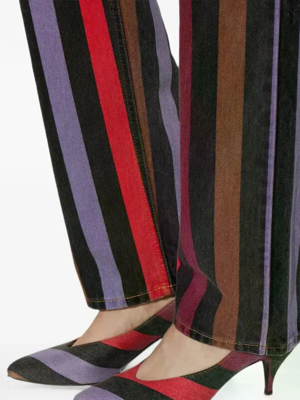 Versace Tina Striped Pumps
