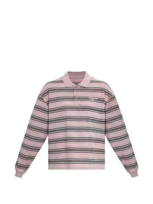 Carhartt Work In Progress Striped Long Sleeve Polo Shirt