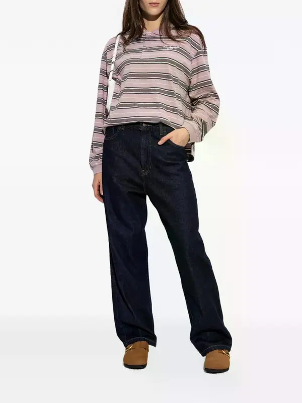 Carhartt Work In Progress Striped Long Sleeve Polo Shirt