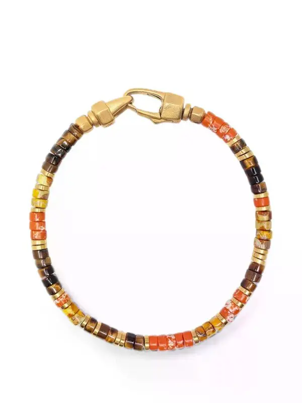 NIALAYA JEWELRY Beaded Logo-engraved Bracelet