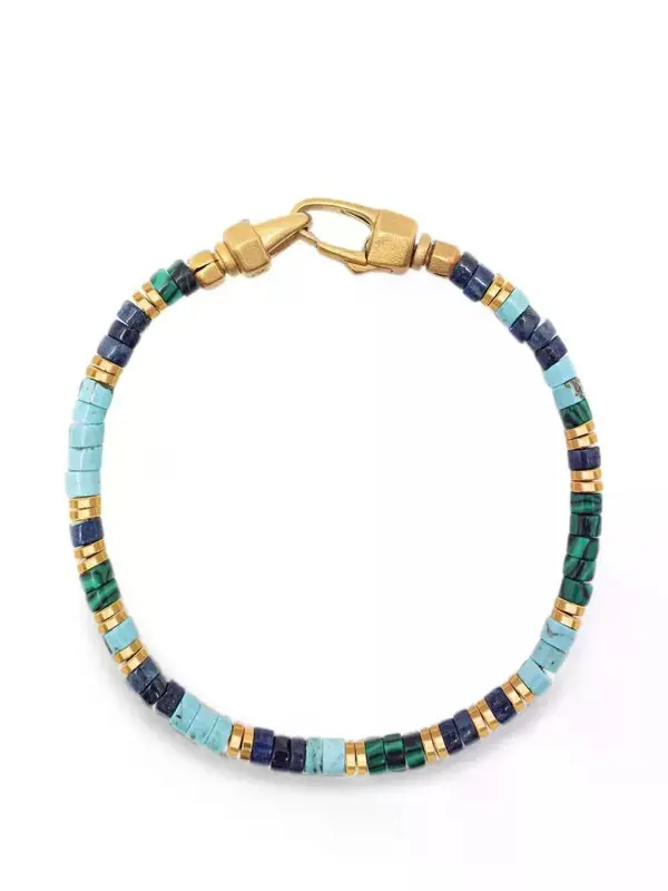 NIALAYA JEWELRY Heishi Logo-engraved Bracelet - Gold
