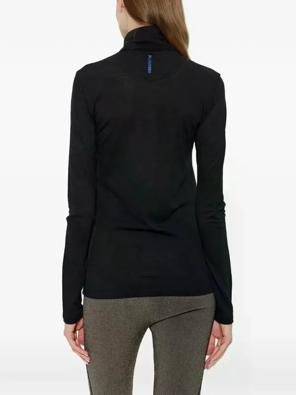 JIL SANDER Quarter-zip Long Sleeve Top