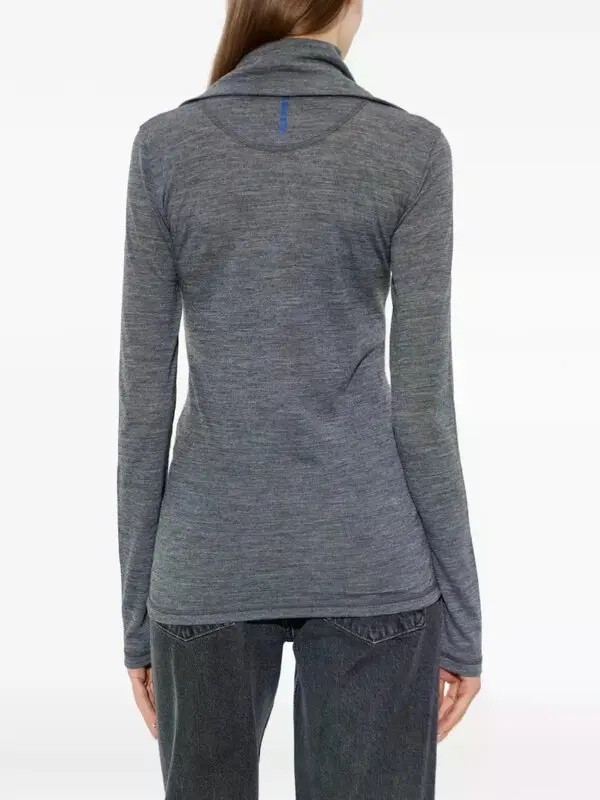 JIL SANDER Quarter-zip Stand-up Collar Top