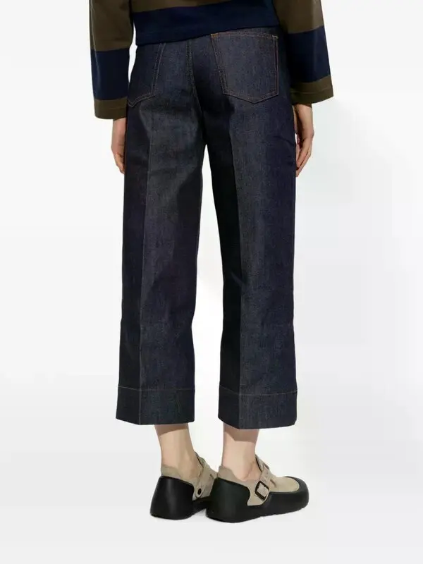 A.p.c. Thelma Jeans Cropped Wide-leg Jeans